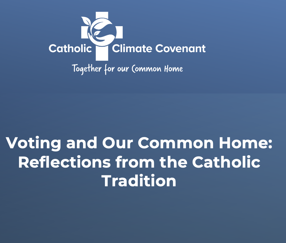 Voting And Our Common Home: Reflections From The Catholic Tradition ...